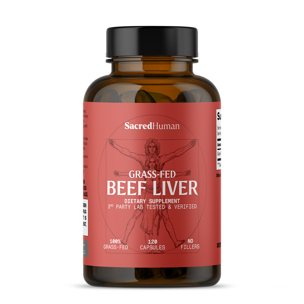 100% Grass-Fed Beef Liver Capsules | Sacred Human Health