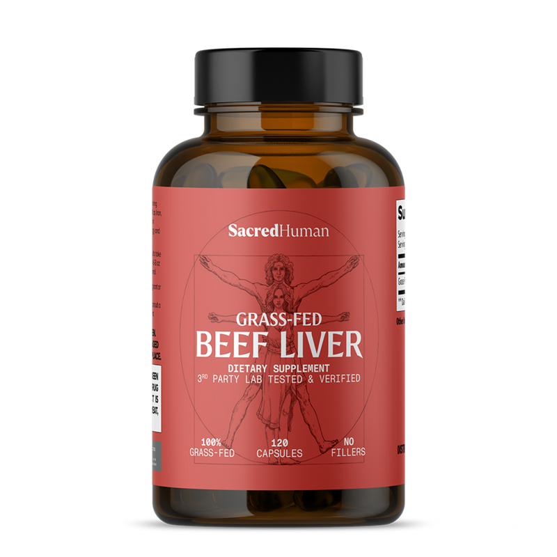 100% Grass-Fed Beef Liver Capsules | Sacred Human Health